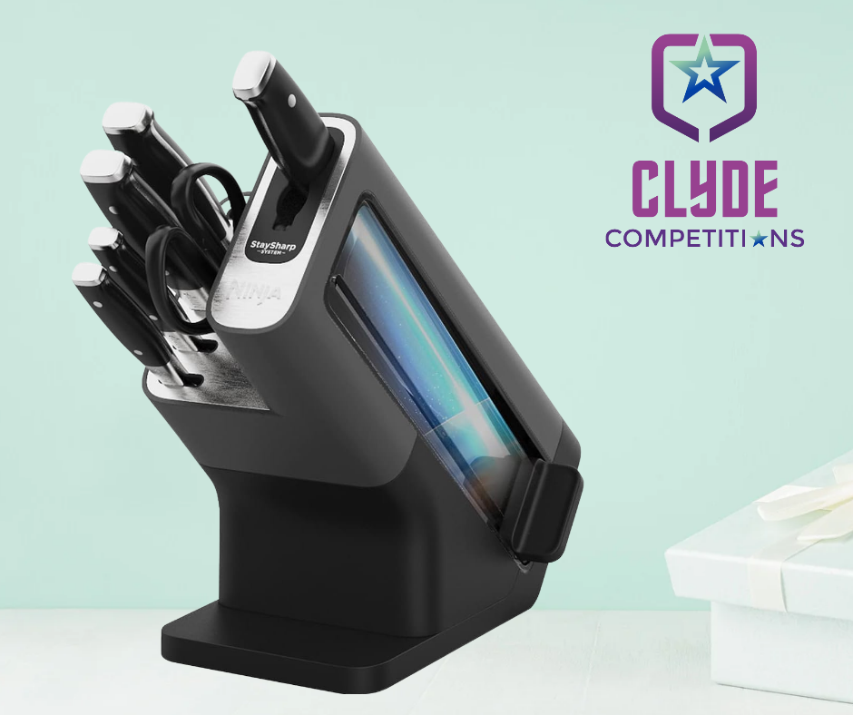 Ninja Foodi StaySharp Knife Block with Integrated Sharpener 6-Piece Set ...