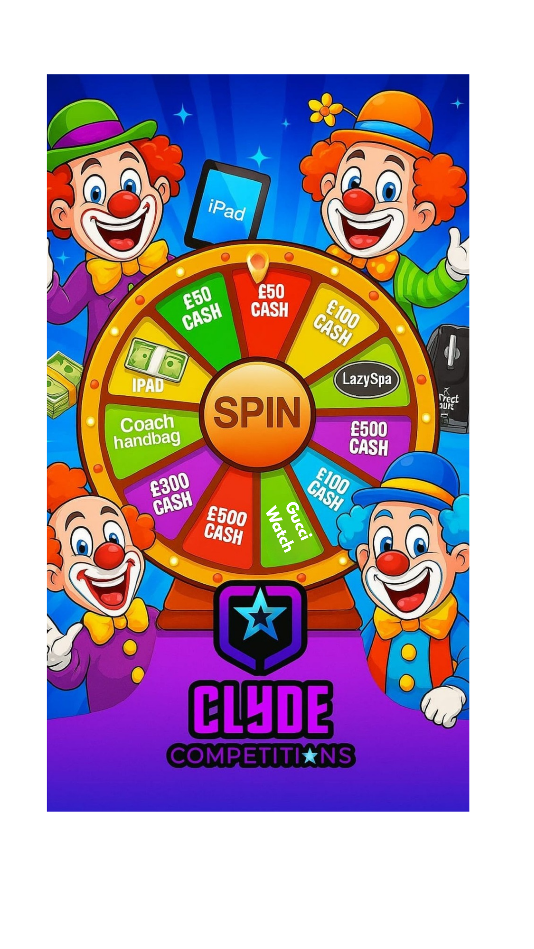 Wheel of Fun – Instant Wins – Clyde Competitions
